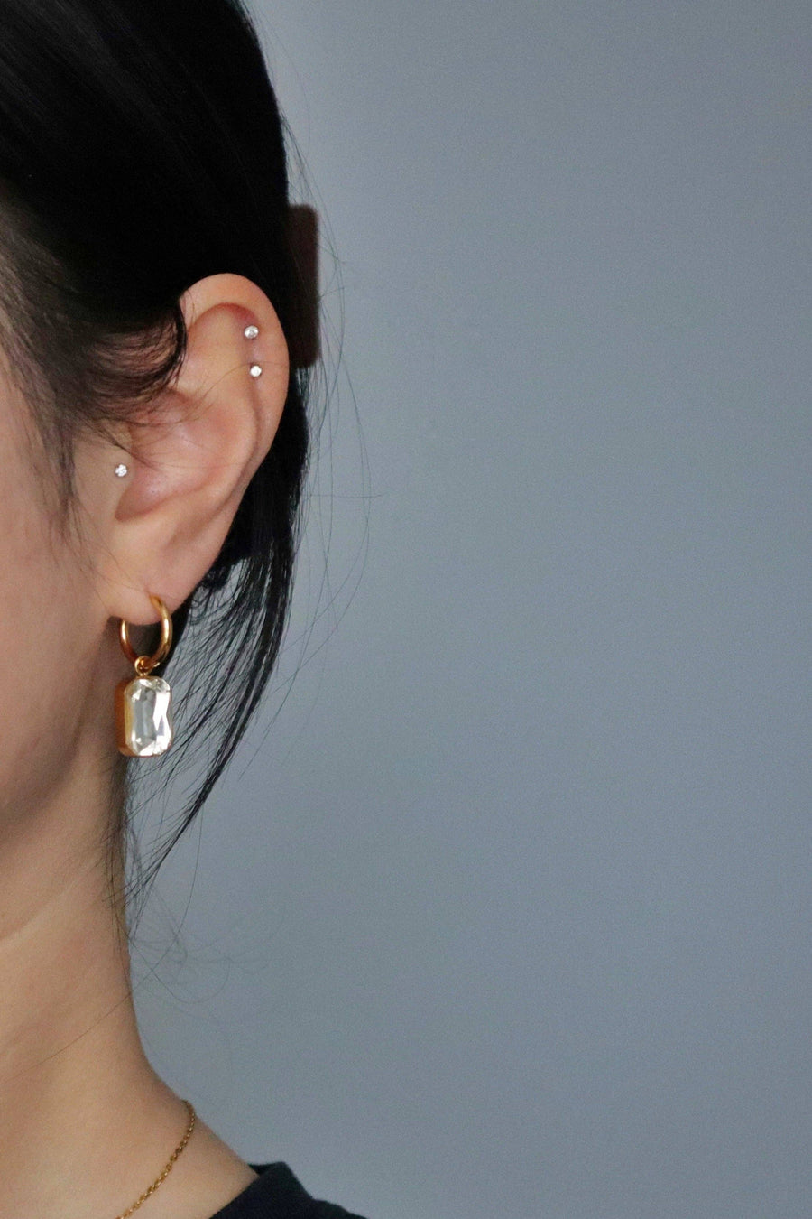 JESSA Jewelry - Naomi Hoops - White | Zircon Drop Hoops – Hello ...