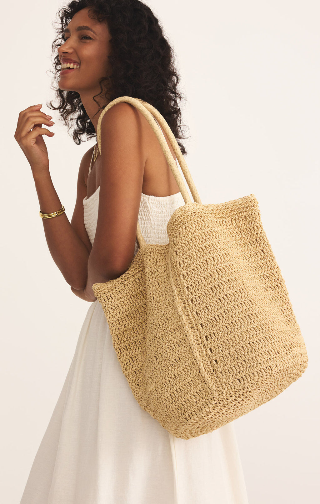 Las Lomas Straw Oversized Tote Bag – Hello Beautiful Boutique